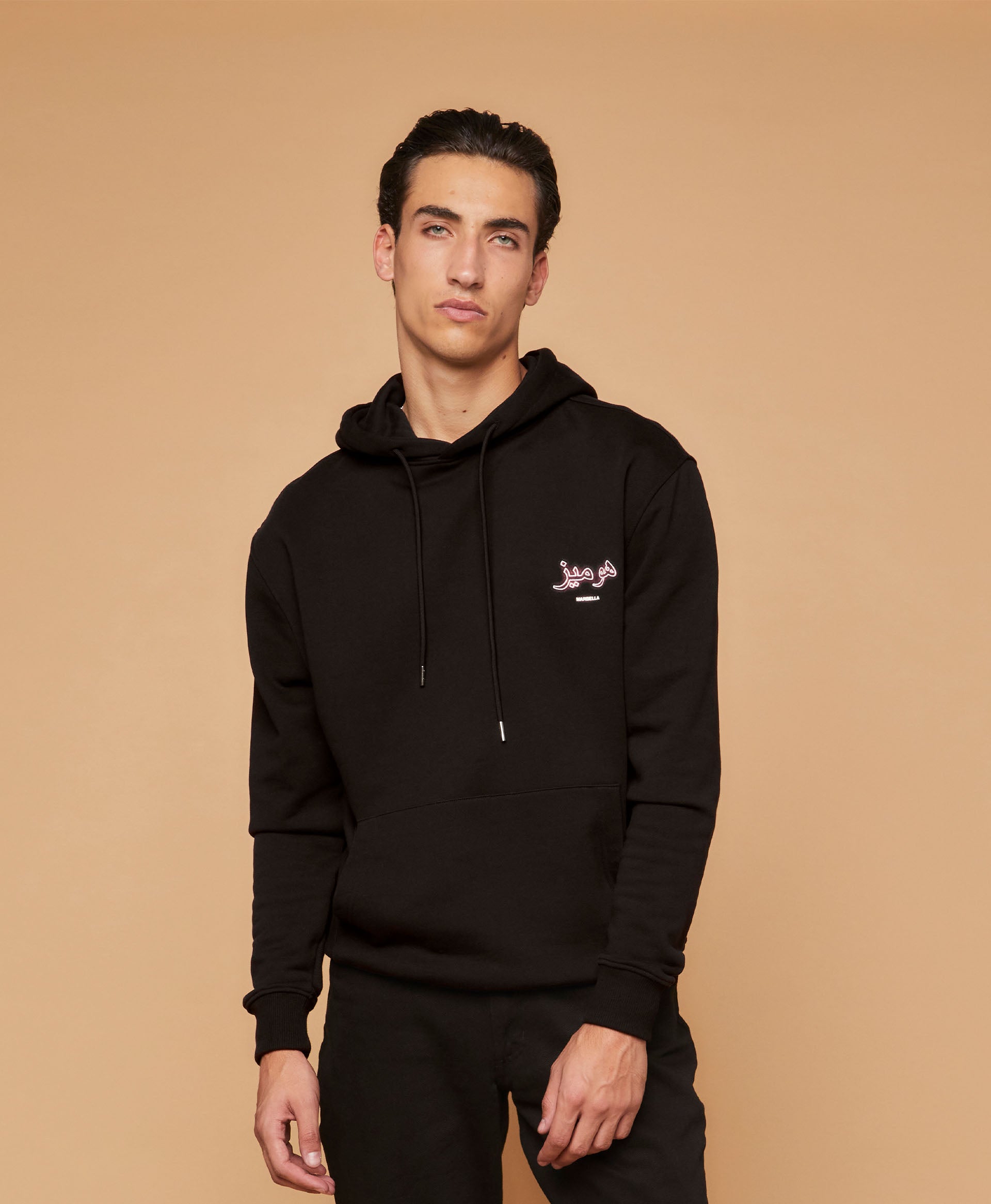 NEON TOWERS HOODIE BLACK – HOMIESMARBELLA